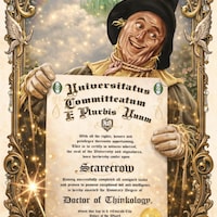 Scarecrow's Diploma Wizard of Oz 1939 - Etsy