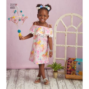 Simplicity 8663 Child's and Girls' Dresses - Etsy