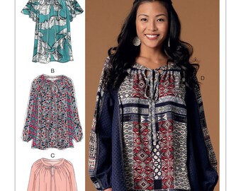 Gathered Neck Tops - Etsy