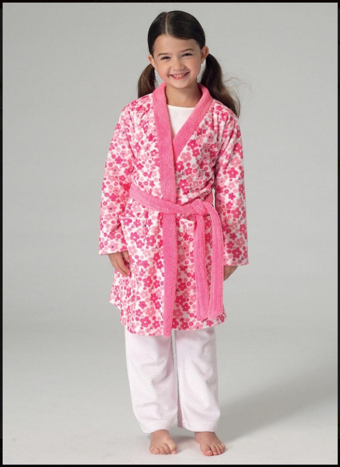 Kwik Sew K4131 Boys'/girls' Robe Belt Top and Pants - Etsy