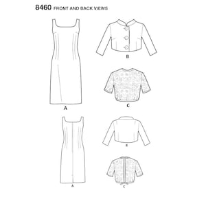 Simplicity 8460 Misses' Vintage 1950s Dress and Jackets - Etsy