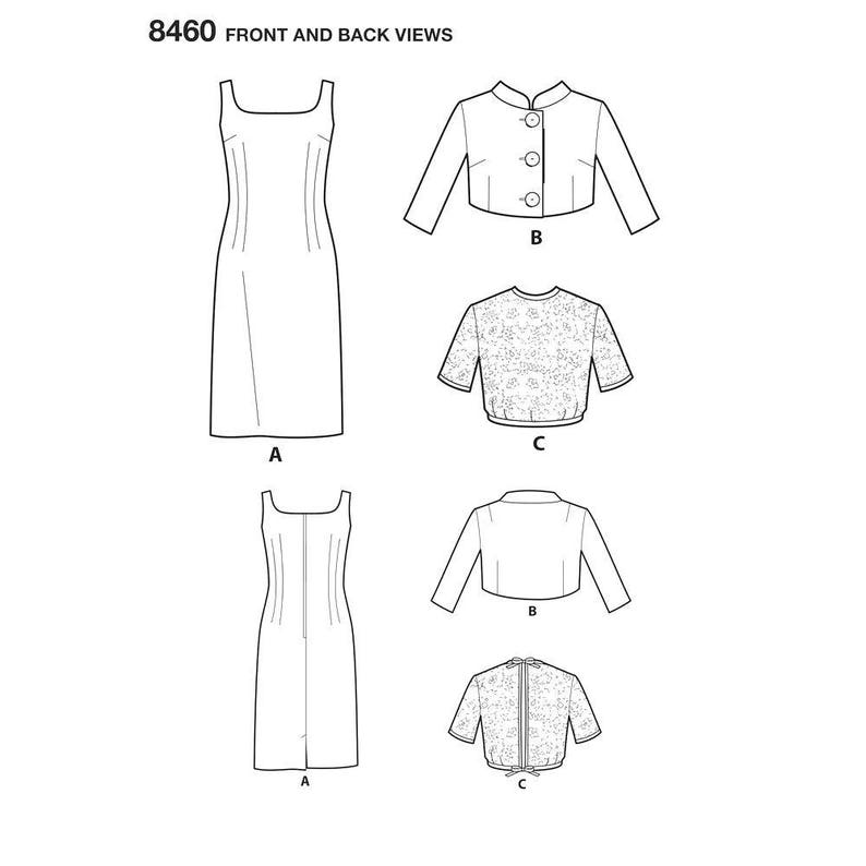 Simplicity 8460 Misses' Vintage 1950s Dress and Jackets - Etsy