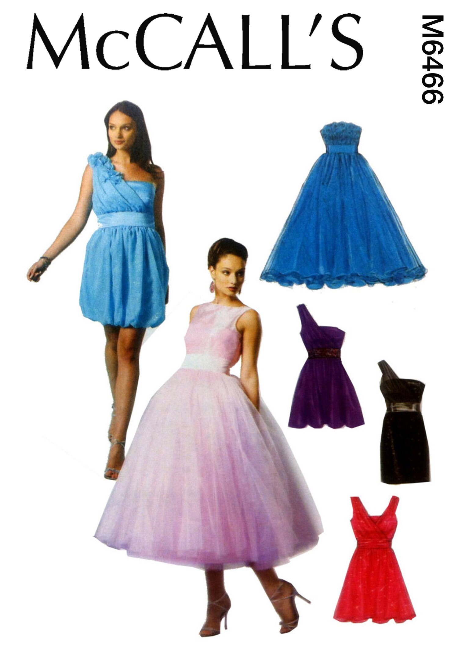 McCall's M6466 Misses' Lined Dresses and Flower | Etsy