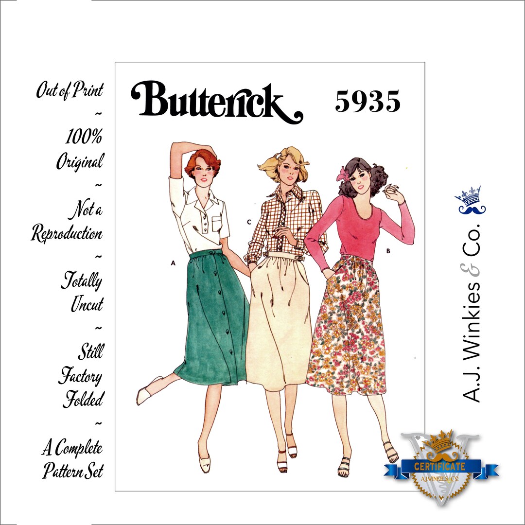 Butterick 5935 Misses' Skirt [plus Sizes Only] - Etsy