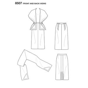 Simplicity 8507 Misses' Vintage Skirt and Stole Retro 1950's - Etsy