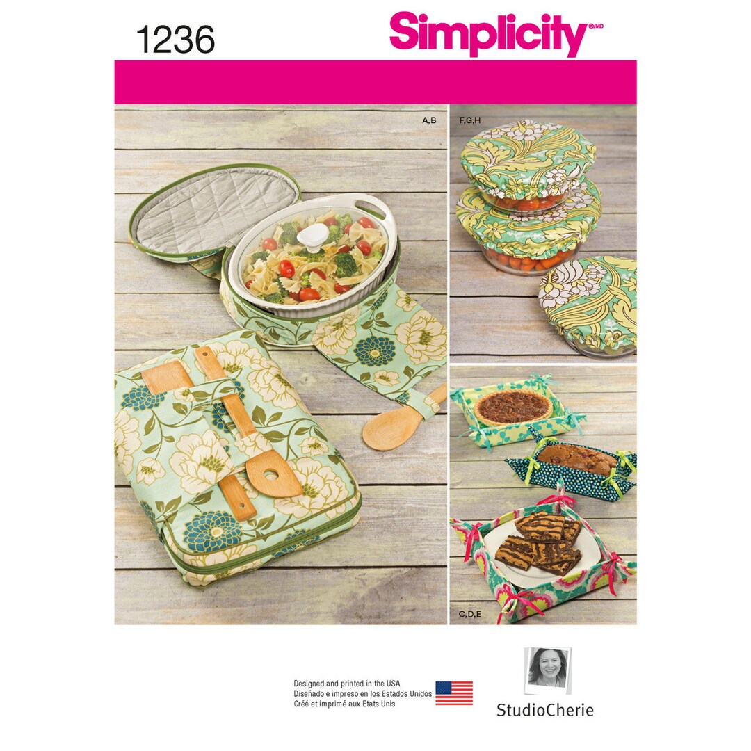 Simplicity S1236 Casserole Carriers, Gifting Baskets and Bowl Cover - Etsy