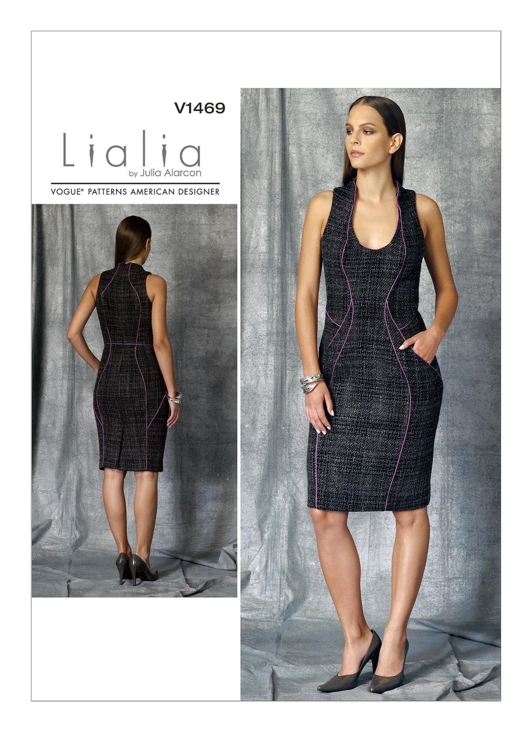 Misses' Piped Seam-detail Dress - Vogue V1469 - Etsy