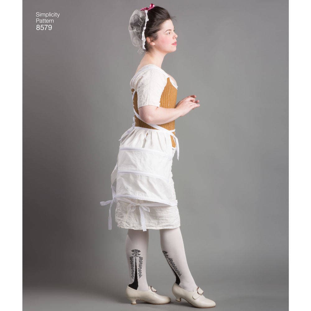 Simplicity 8579 Corset, Shift and Panniers - 18th Century Undergarments ...