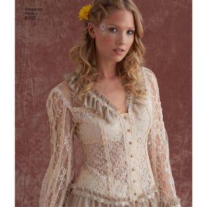 Simplicity 8362 Misses' Bohemian Lace Blouse and Skirt in - Etsy