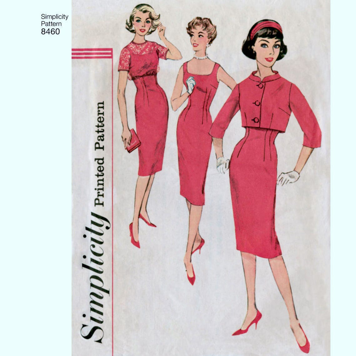 Simplicity 8460 Misses' Vintage 1950s Dress and Jackets | Etsy