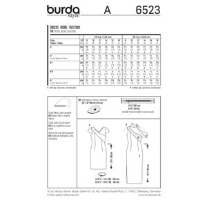 Burda Style B6523 | Elegant Special Occasions One-shoulder Dress - Etsy