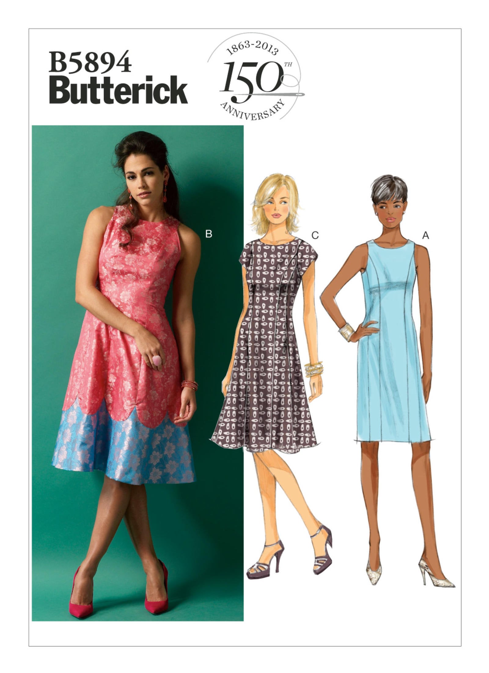 Butterick B5894 Misses' Princess Seam Dresses | Etsy