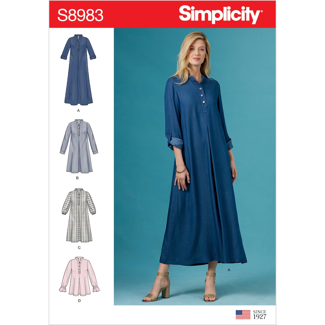 Simplicity S8983 Misses' Dresses With Sleeve Variation - Etsy