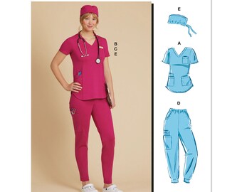 Simplicity Sewing Pattern 1020 Misses / Women's Scrub - Etsy