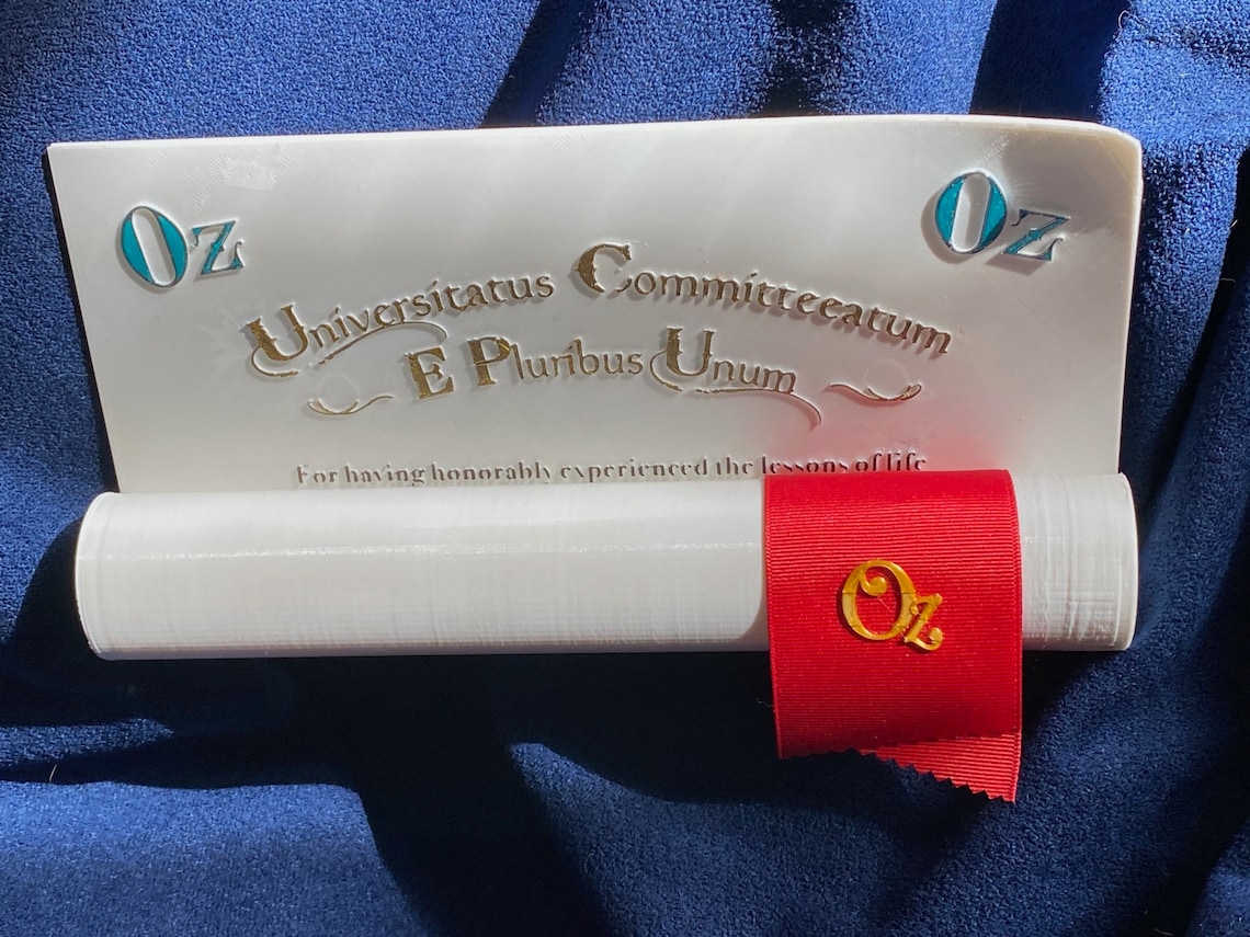 Scarecrow's Diploma Wizard of Oz 1939 - Etsy