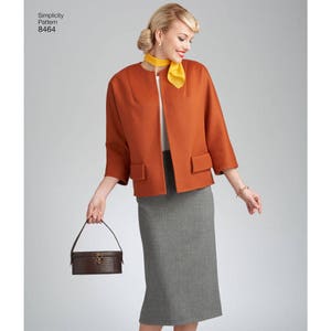 Simplicity 8464 Misses' Vintage 1950's Skirt and Lined Jacket in Two ...