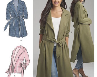 Misses' and Miss Petite Coats and Jackets Simplicity | Etsy