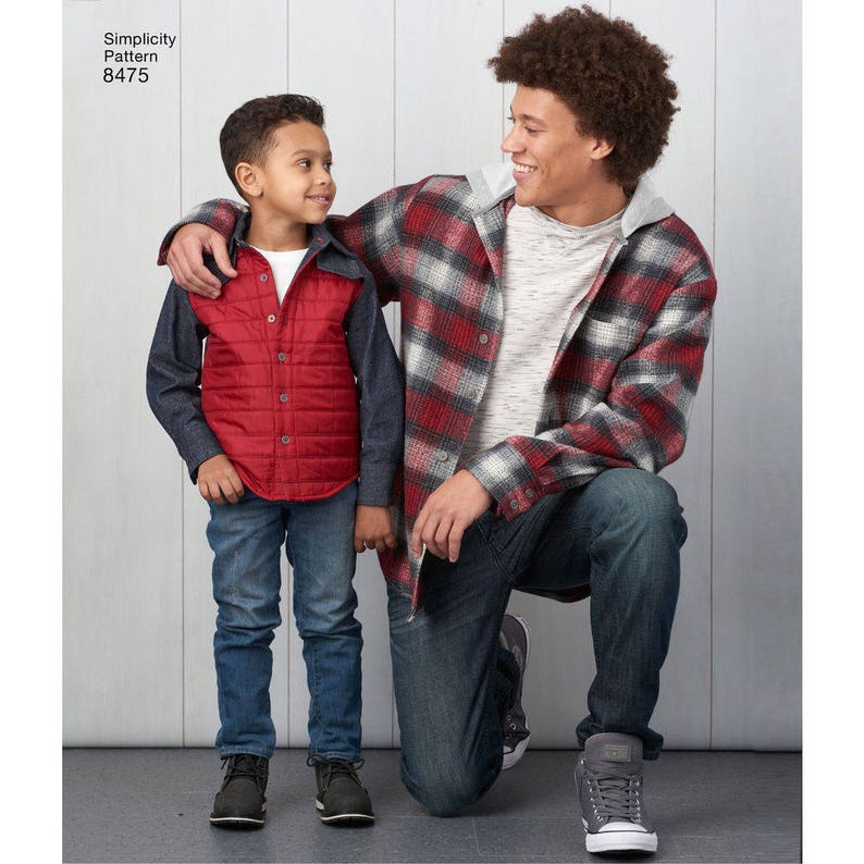 Simplicity S8475 Men's and Boy's Shirt and Jacket - Etsy