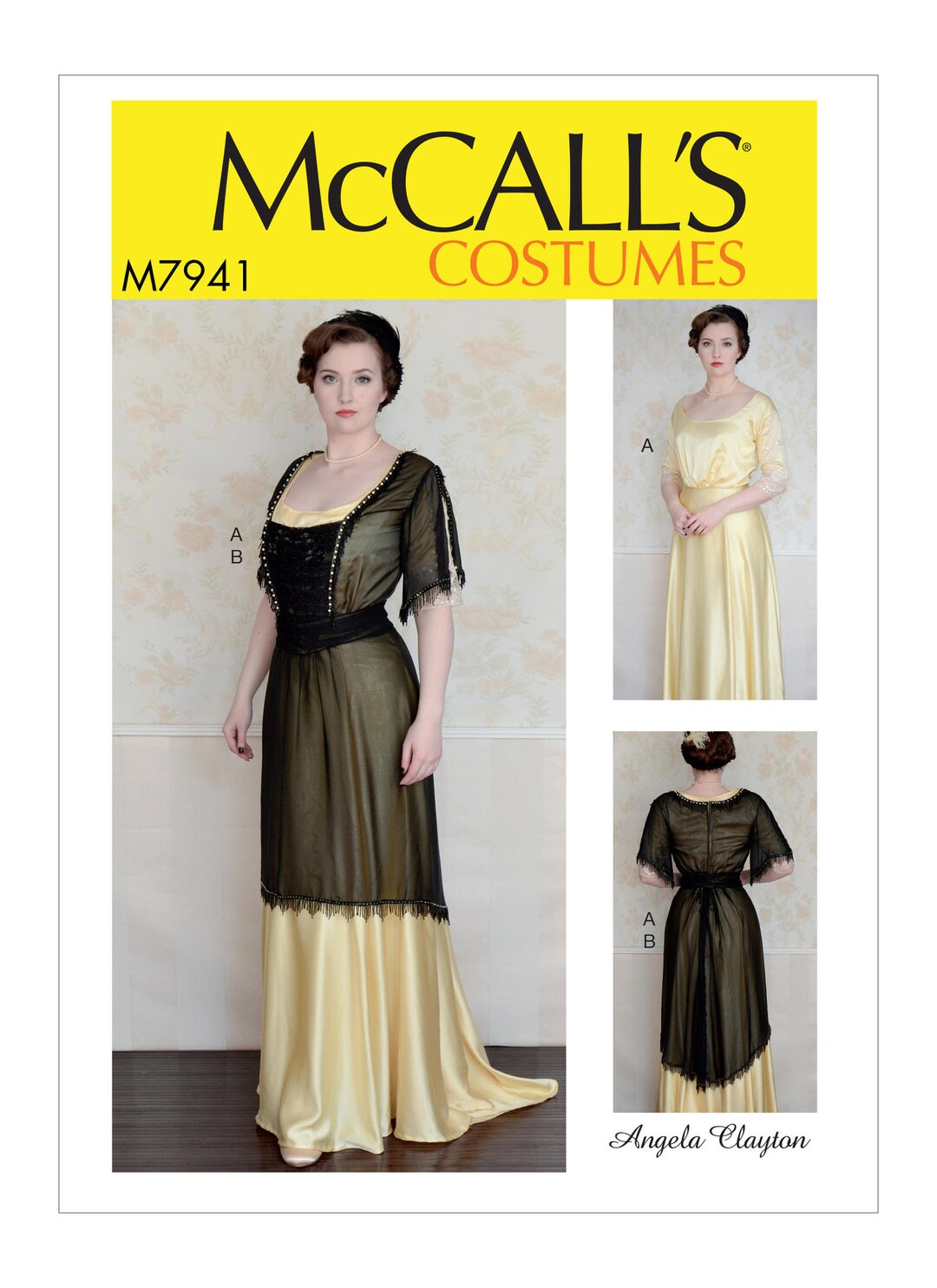 Misses' Downton Abby 1900s Dress Costume - Mccall's M7941 - Etsy