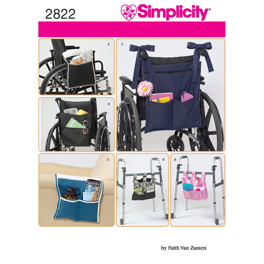 Simplicity S2822 Wheelchair/walker Carryall and Carrier Bag Accessories ...