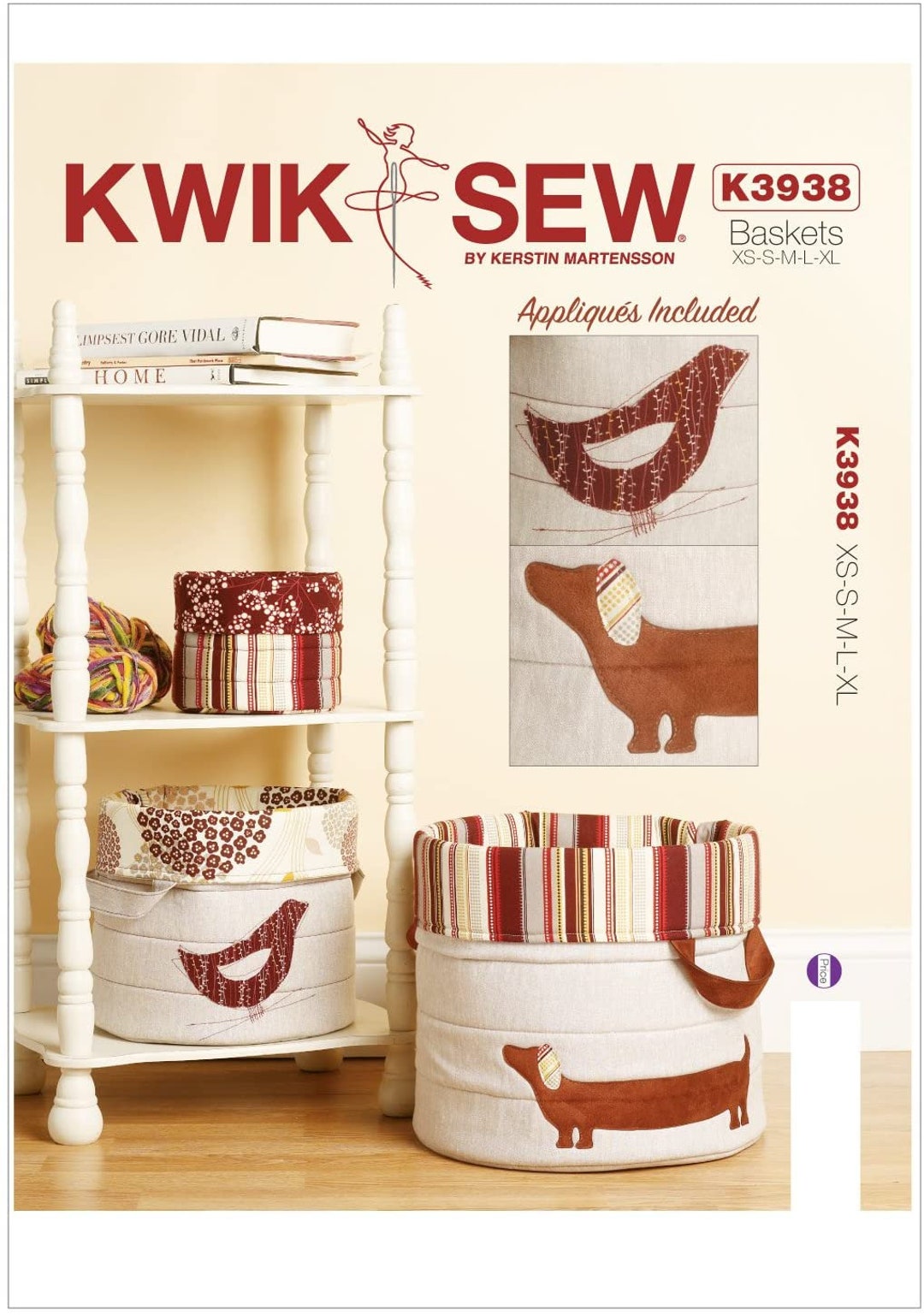 Kwik Sew K3938 Noras Nesting Baskets in 5 Sizes - Etsy