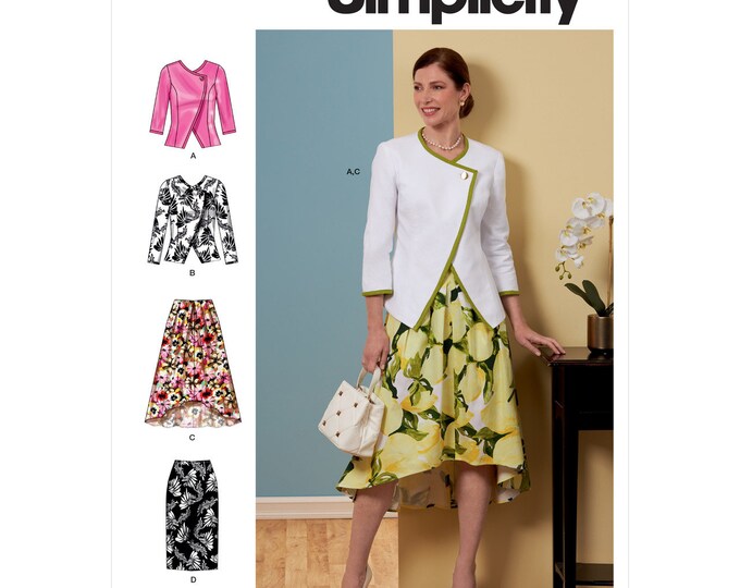 Simplicity 9555 Misses' Jacket and Skirts - Etsy
