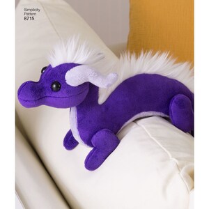 Simplicity S8715 Stuffed Toy Dragons - Etsy