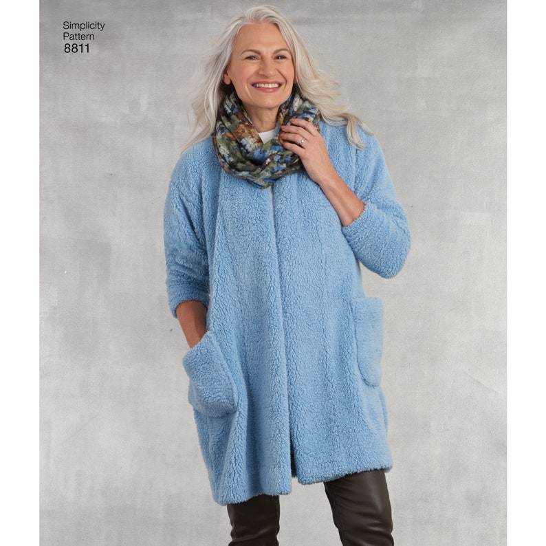 Simplicity S8811 Misses' Knit Sweater Scarf & Headband - Etsy