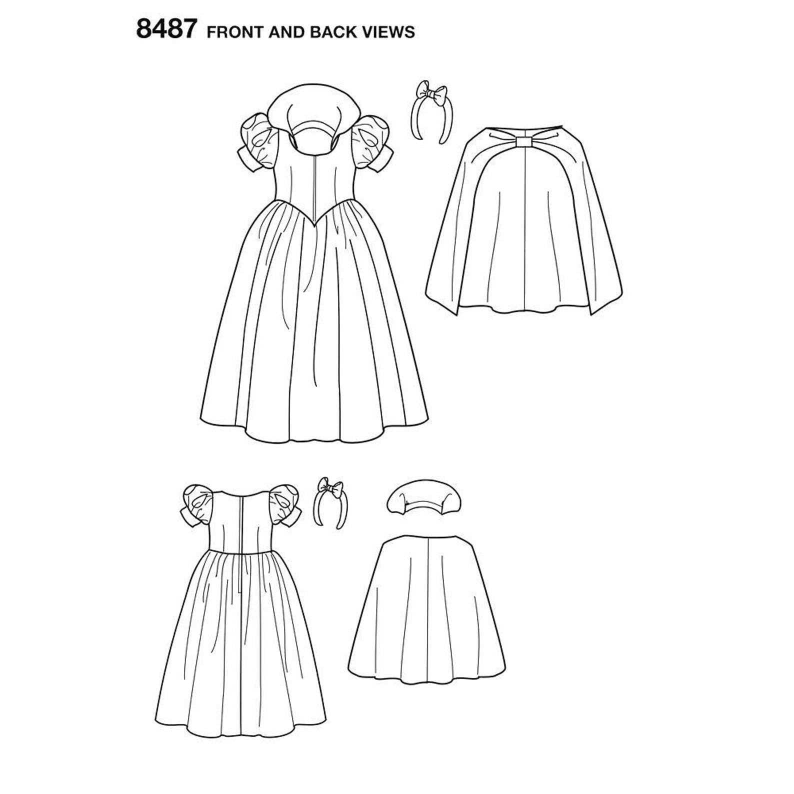 Simplicity 8487 Child's and Girl's Original - Etsy