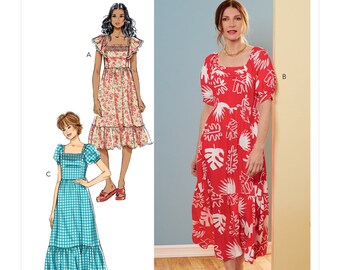 Butterick Sewing Pattern 6409, Misses' Evening Dress, Uncut/ff, Misses ...