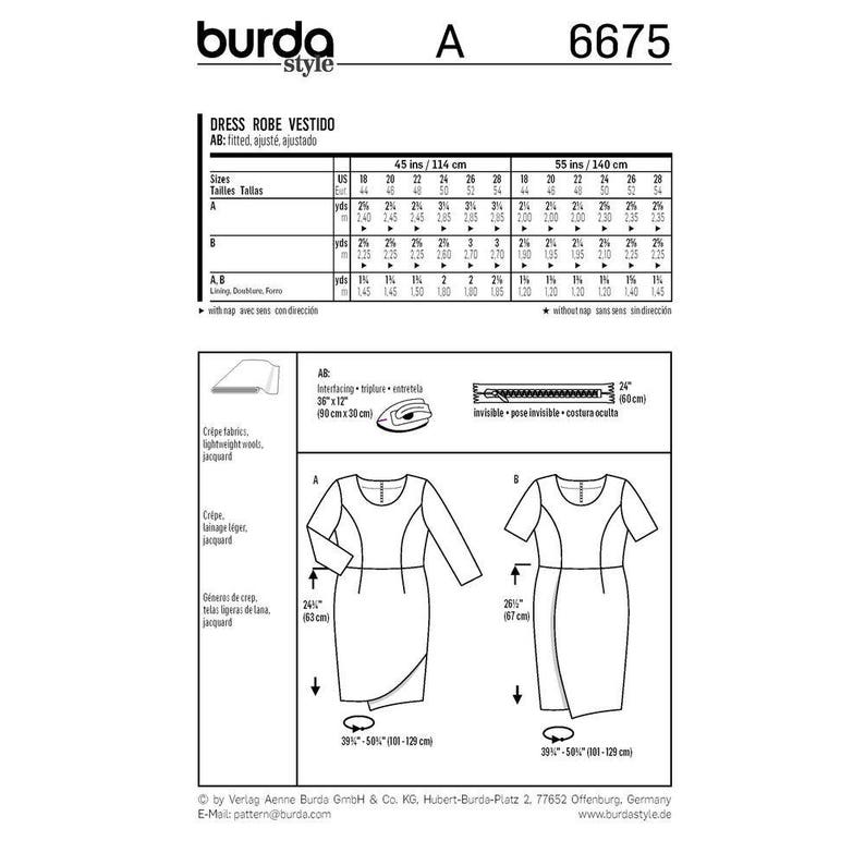 Women's Shirt and Dress Burda Style 6675 - Etsy