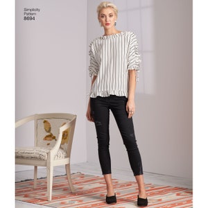 Simplicity 8694 Misses' Flared Sleeve Tops - Etsy