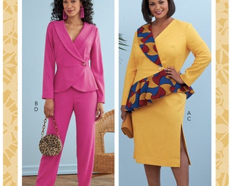 Butterick B6638 Misses' Jacket Top Skirt Pants and | Etsy