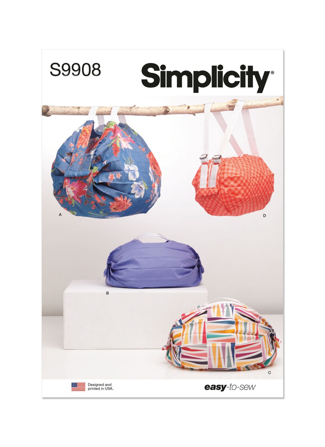 Simplicity S9908 Bag in Four Sizes - Etsy