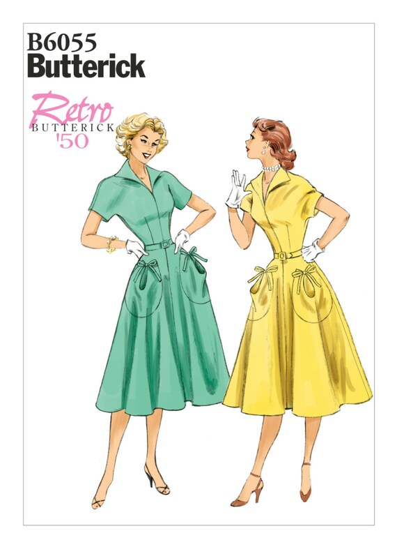 Butterick B6055 Retro Butterick 1950 Misses' Circular | Etsy