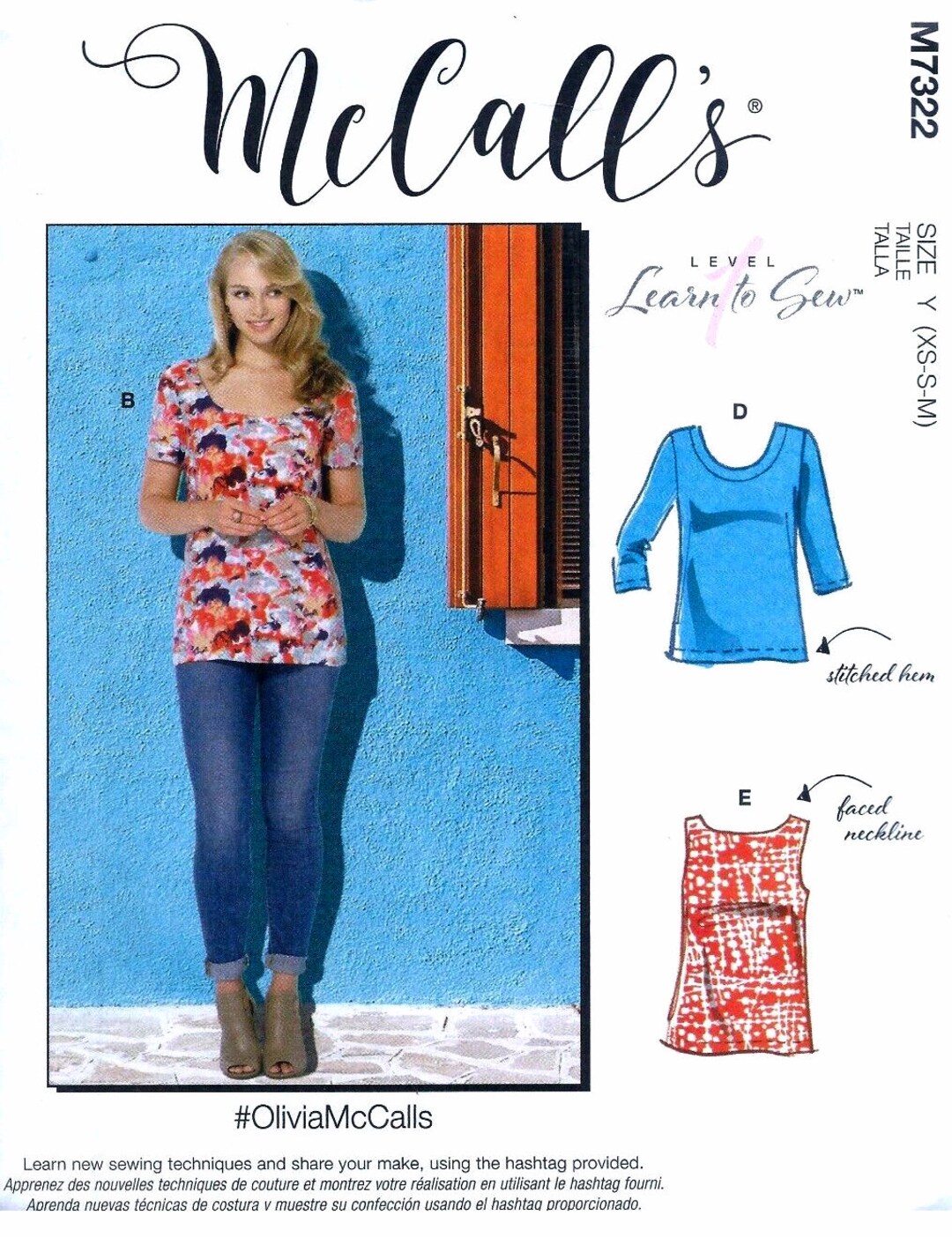 Misses' Pullover Tops - Mccall's M7322 - Etsy