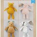 Simplicity S9306 / Kwik Sew K4373 Bears & Bunnies Soft Plush Animals - Etsy