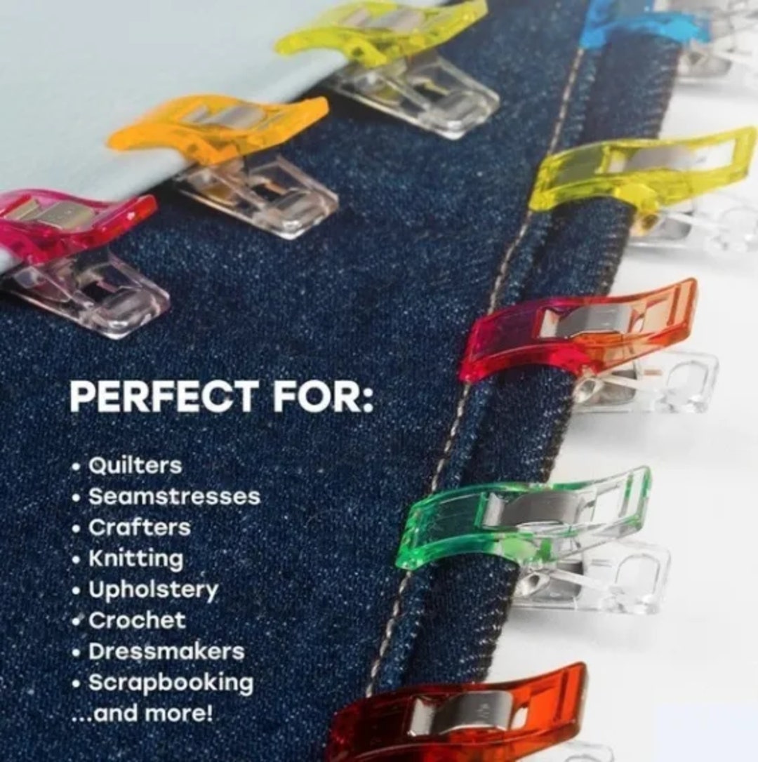 Color Plastic Sewing Edge Clip Binding Clip Axe Clip Patchwork Sewing ...