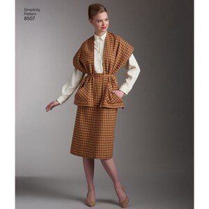 Simplicity 8507 Misses' Vintage Skirt and Stole Retro 1950's - Etsy