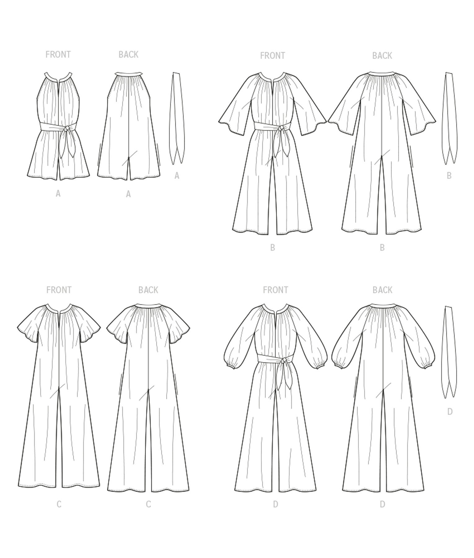 Mccall's M8288 Misses' and Women's Romper, Jumpsuits and Sash - Etsy