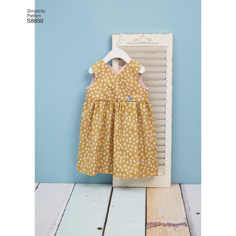 Simplicity S8850 Toddlers' Dress Jumpsuit Basket and - Etsy