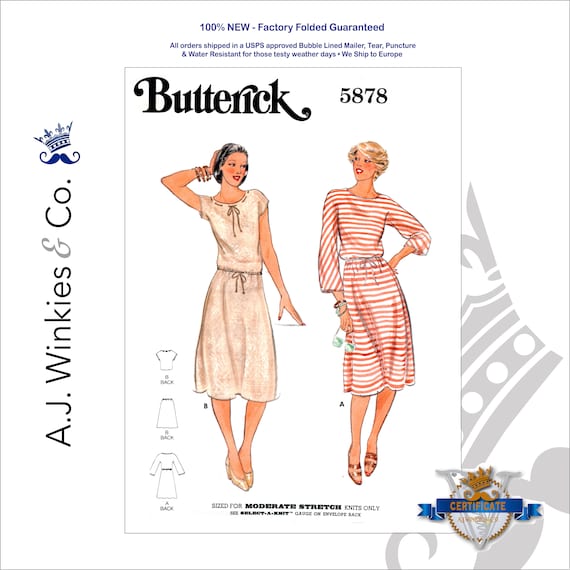 Butterick 5878 Misses' Dress and Top - Etsy