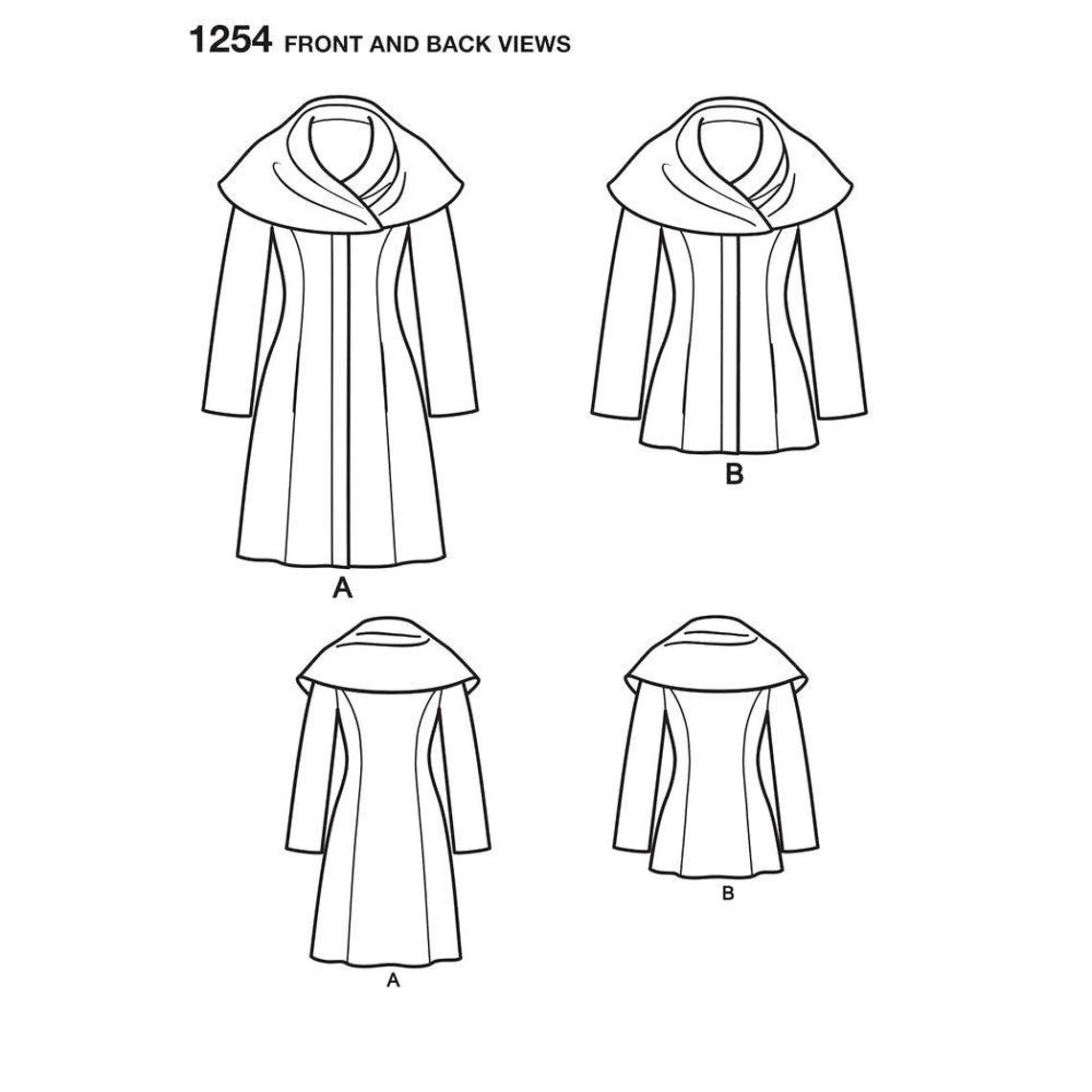 Simplicity 1254 Misses' Leanne Marshall Easy Lined Coat or - Etsy