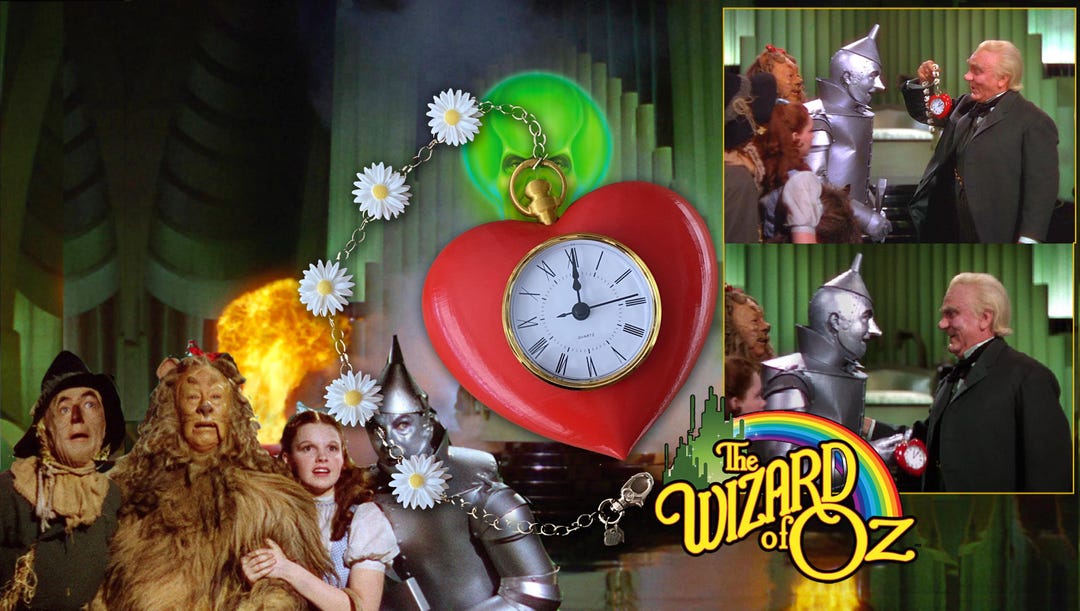 Wizard of Oz Tin Man's Deluxe Testimonial Heart Art-prop With a Real ...
