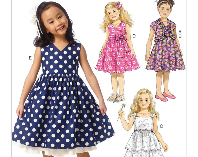 Mccall's M5613 Children's/girls' Raised-waist Dresses - Etsy