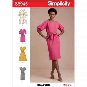 Simplicity 8945 Misses' and Miss Petite Dresses - Etsy