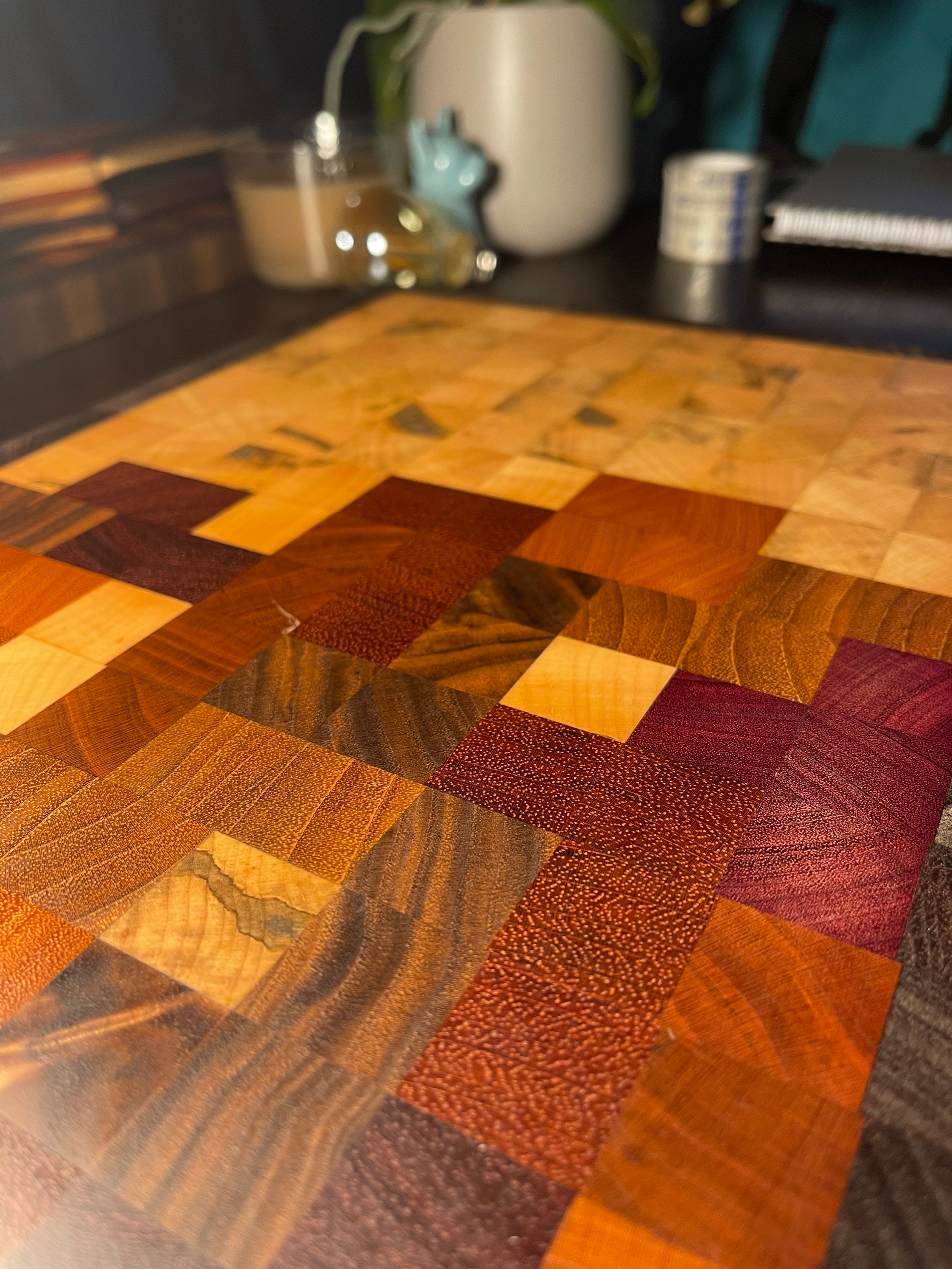 Tetris End Grain Cutting Board - Etsy