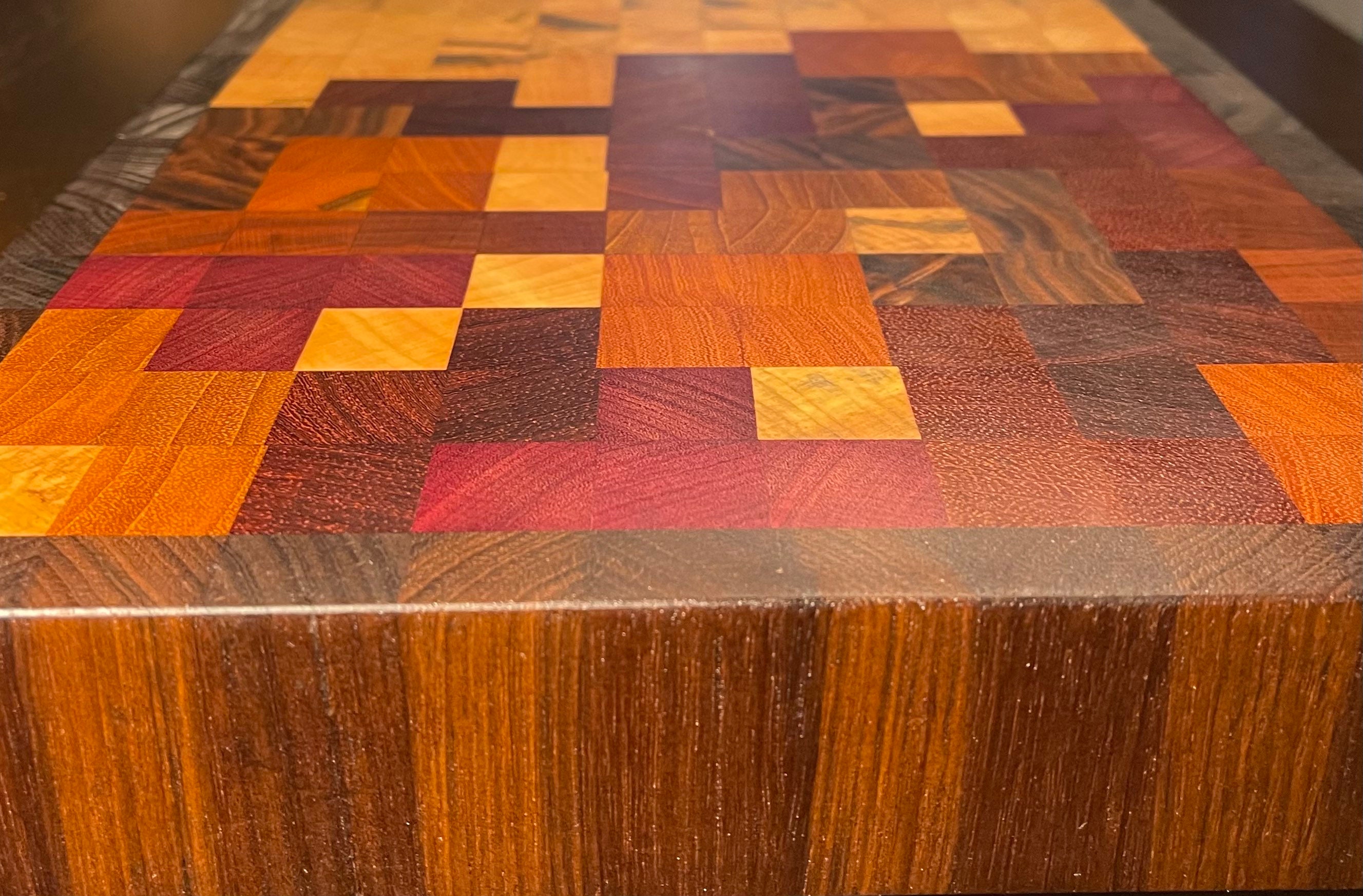 Tetris End Grain Cutting Board - Etsy