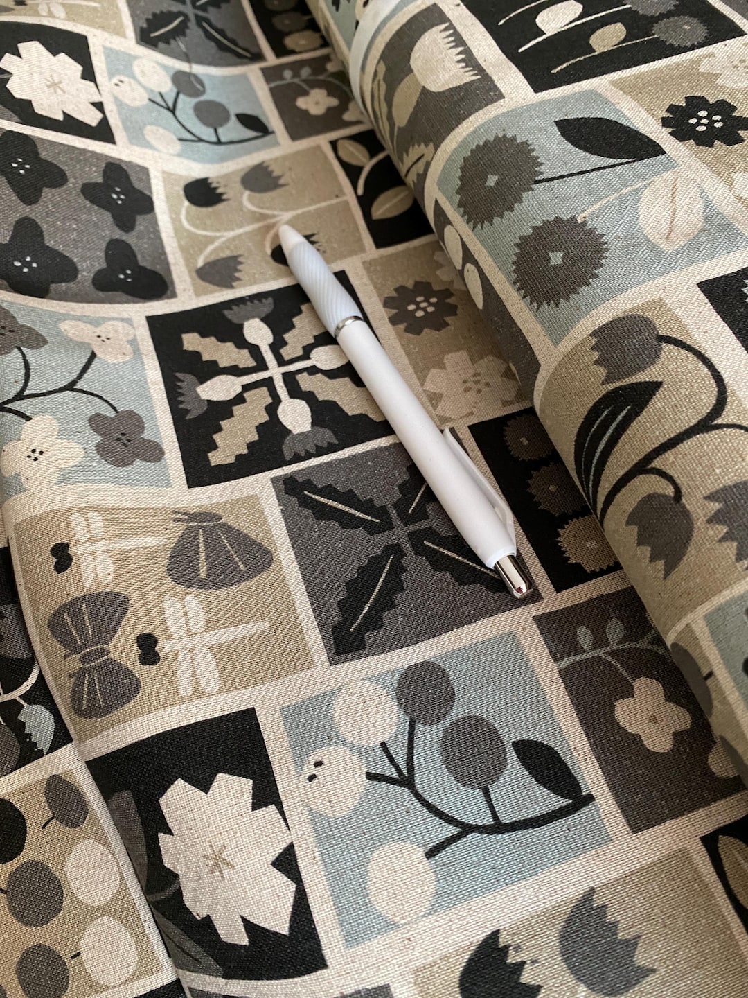 Modern Patches, Neutral Colors Japanese Linen/cotton - Fabric by the 1/4mtr - Etsy