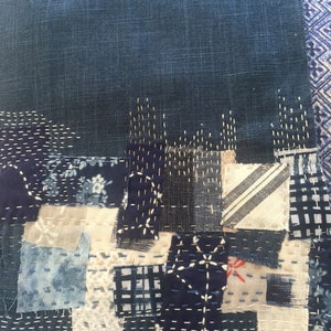 Scraps of Authentic Japanese Fabric for Boro Inspired Stitching - Etsy